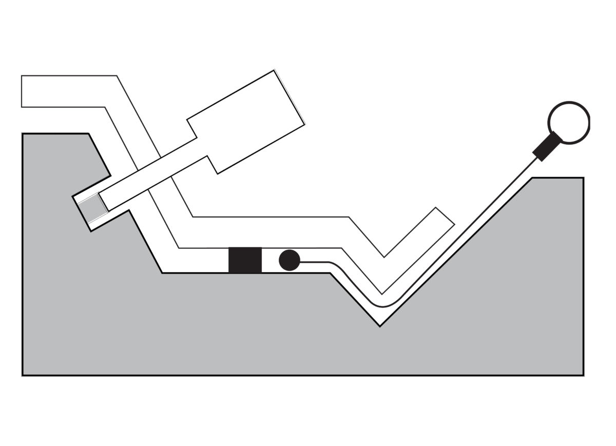 Ball Gauge : that can fit into the space without cut open for industry